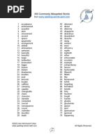 500 Most Misspelled Words | PDF | Science | Philosophical Science