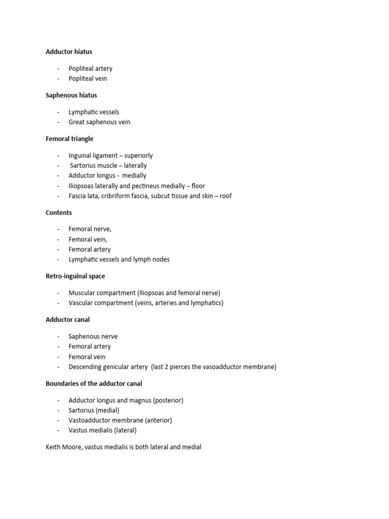 Anatomical Spaces | PDF | Human Anatomy | Limbs (Anatomy)