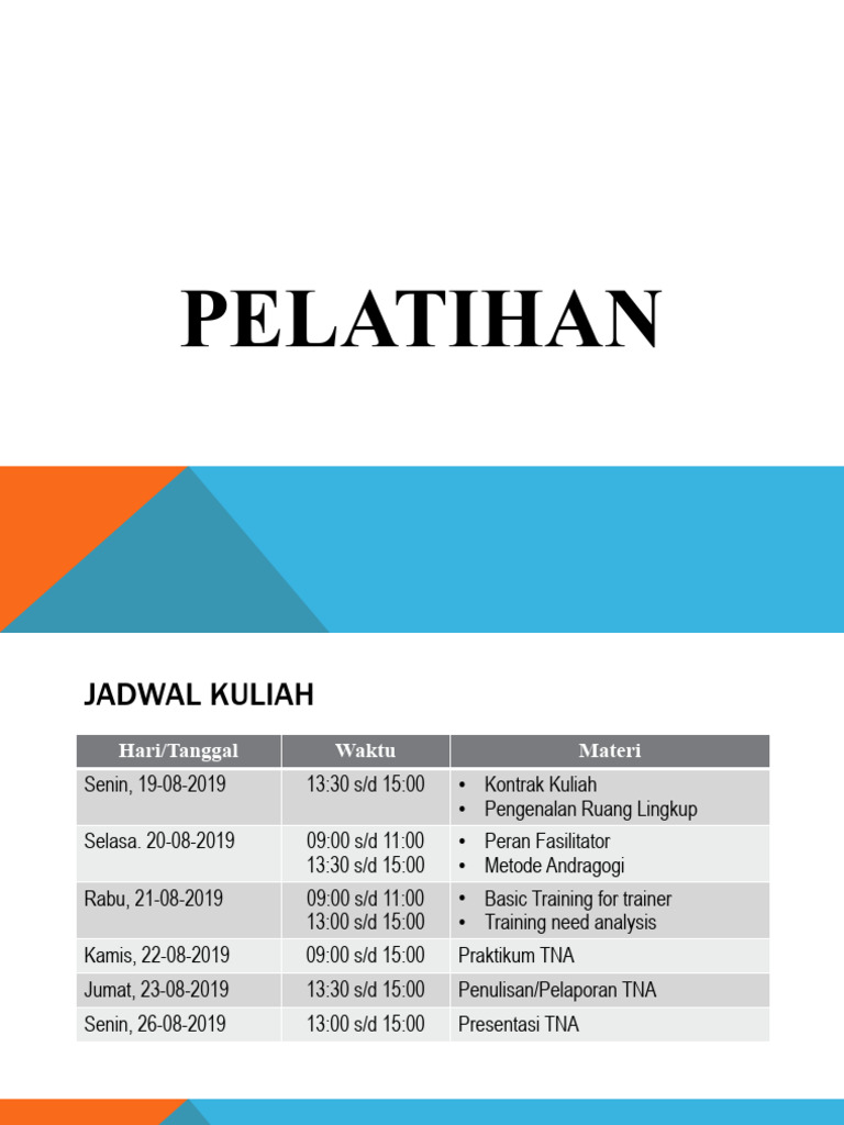 Pengantar Pelatihan 5 | PDF