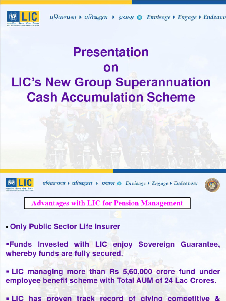 LIC Group Superannuation Scheme Overview | PDF | Pension | Life Annuity