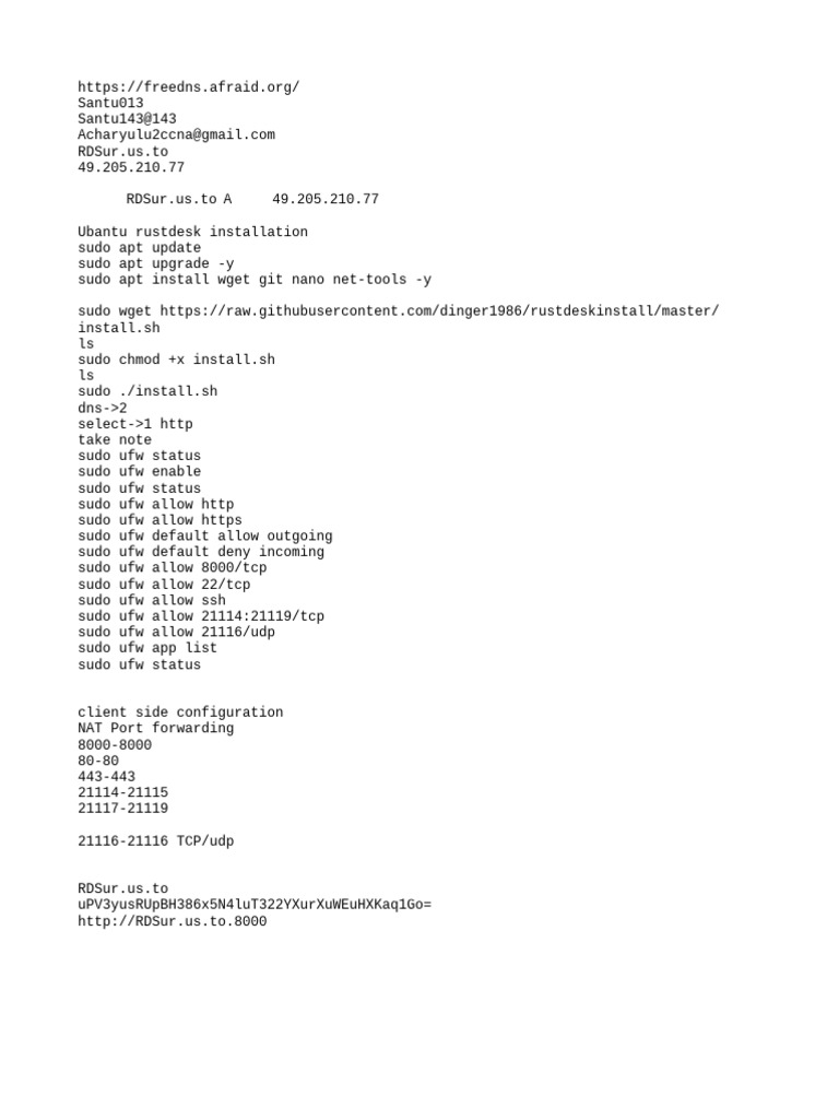 Rustdesk Install | PDF | Computers