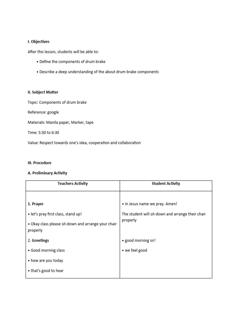 Lesson Plan 111 | PDF | Vehicles | Mechanical Engineering