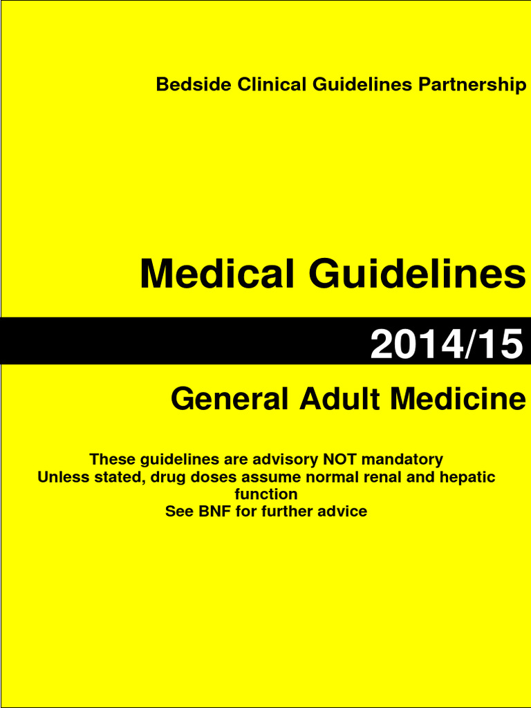 Medical Guidelines 2014-15 | PDF | Evidence Based Medicine ...