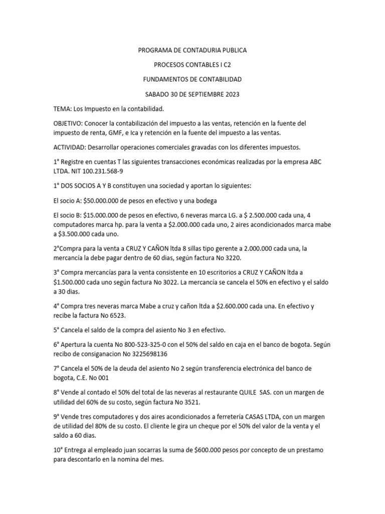 Fundamentos de Contabilidad Ii | Descargar gratis PDF | Contabilidad | Bancos