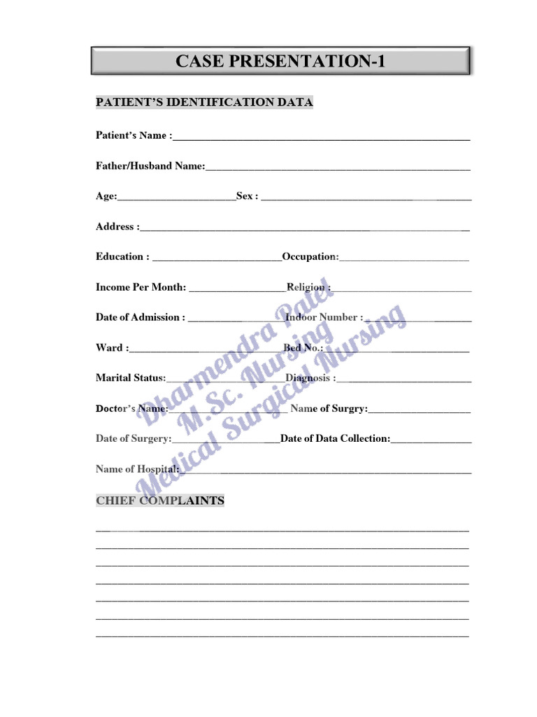 Casepresentationwatermark 201205053942 | PDF | Medical Diagnosis ...