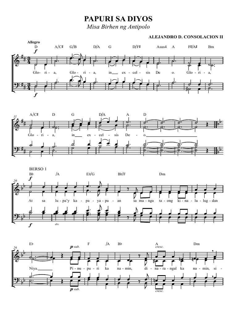 Papuri Sa Diyos | PDF