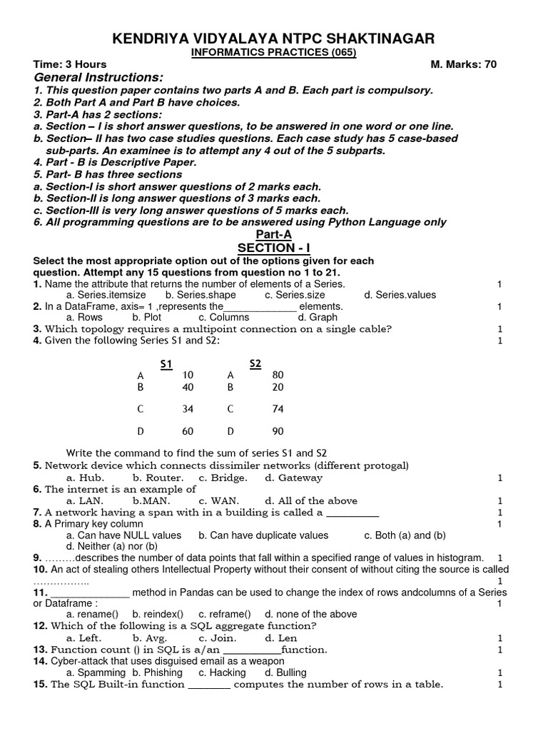 Xii Ip PB1 2021 | PDF | Sql | Computer Science Xii Ip PB1 2021 | PDF | Sql | Computer Science