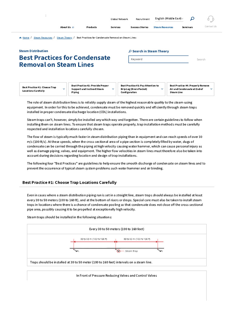 Best Practices for Steam Trap Installation | PDF | Chemical Engineering ...