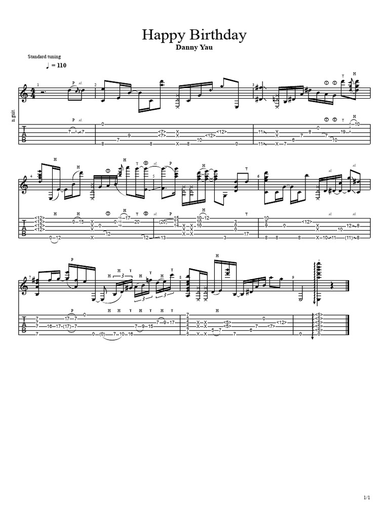 Happy Birthday Music Sheet | PDF