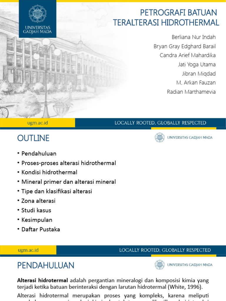 Presentasi Petrografi Alterasi Kating | PDF