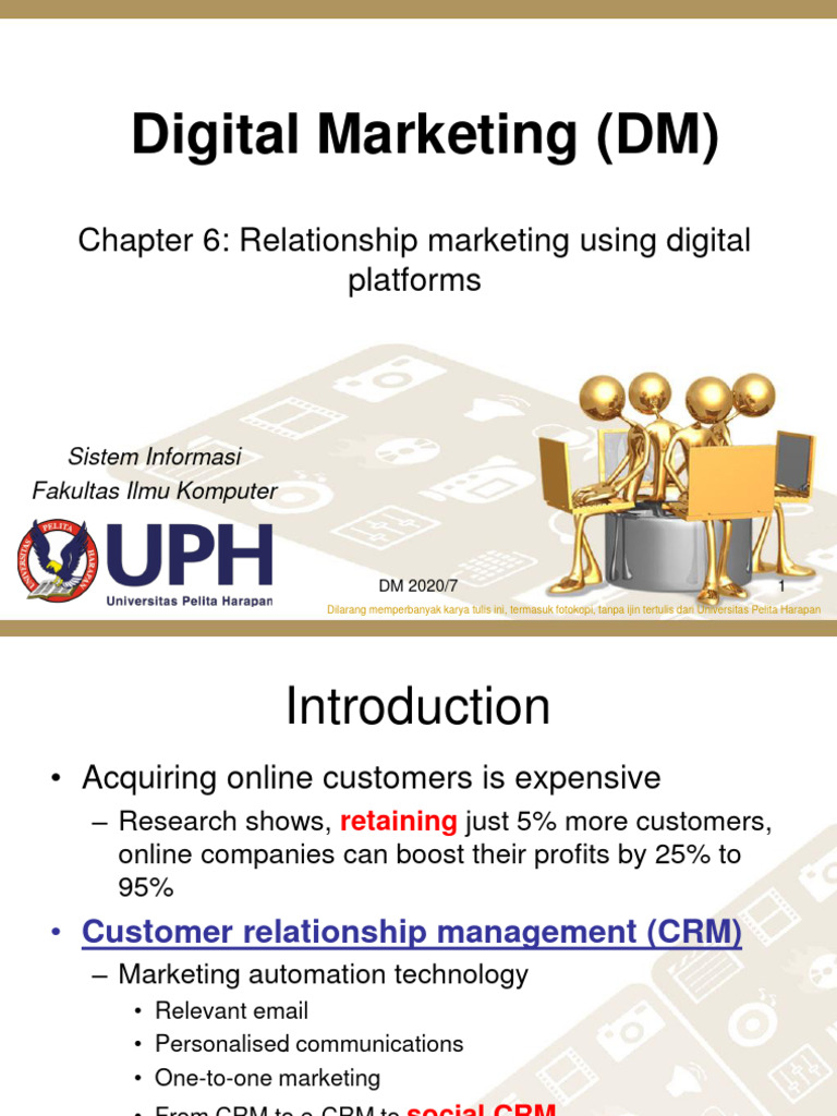 DM 2020 - Pertemuan 8 - Ch6 Relationship Marketing Using Digital ...