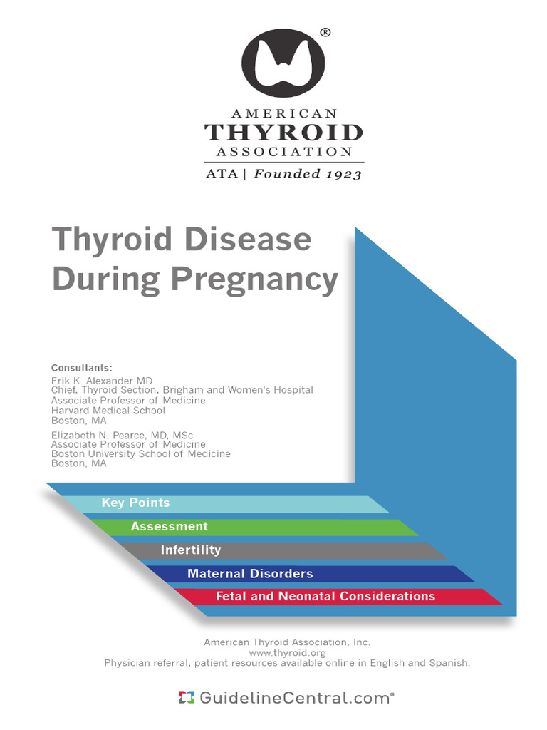 Thyroid Pregnancy ATA 2017 v2b 101017-021022 | PDF | Hypothyroidism | Hyperthyroidism