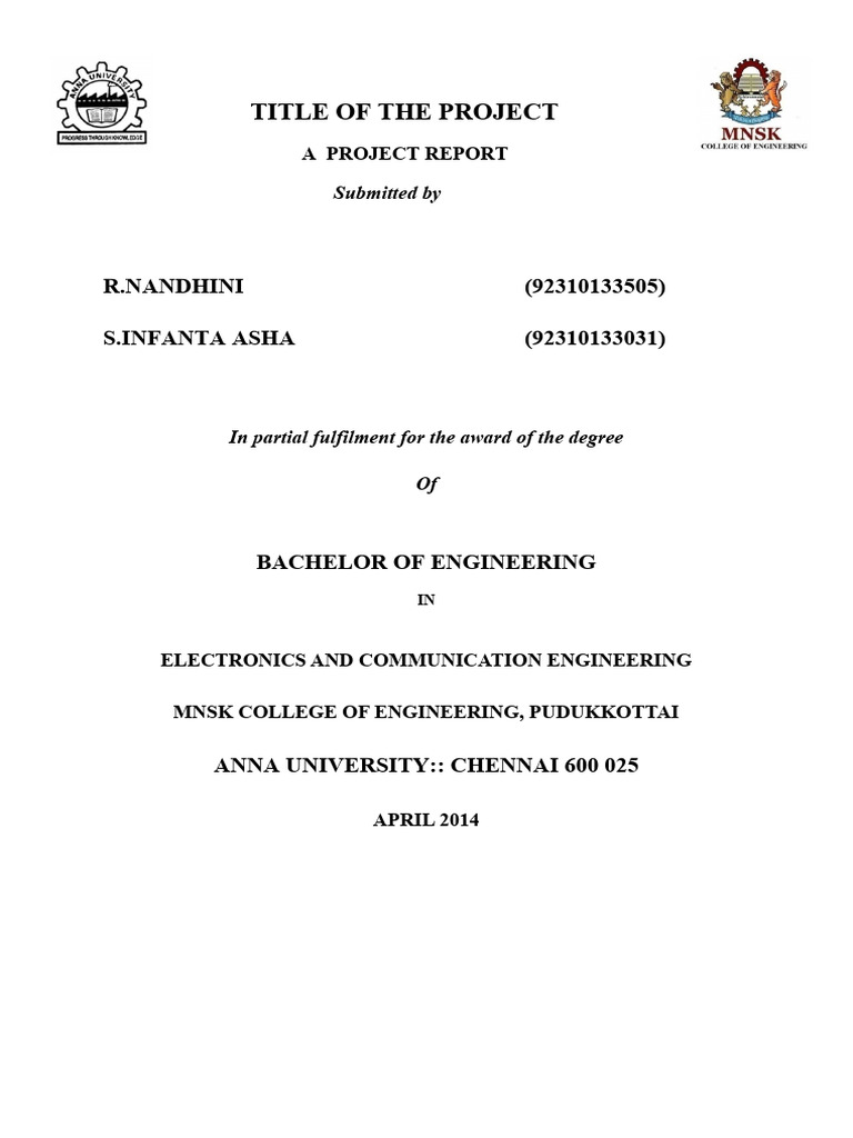 Cover Page | PDF | Electrical Engineering | Telecommunications