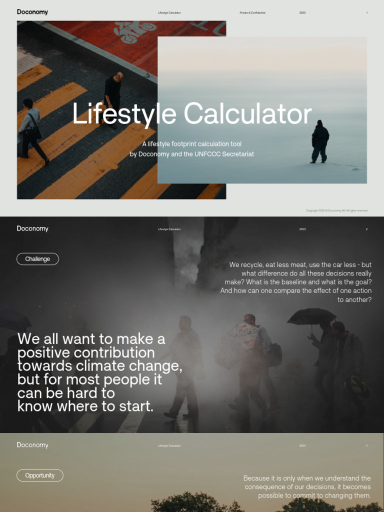 Lifestyle Calculator 2023 | PDF | United Nations Framework Convention ...