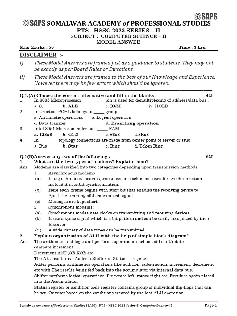 Computer Science 2 | PDF | Network Topology | Central Processing Unit