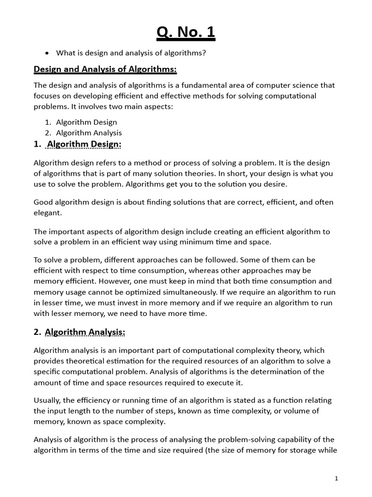 Assignment # 1 | PDF | Algorithms | Computational Complexity Theory Assignment # 1 | PDF | Algorithms | Computational Complexity Theory