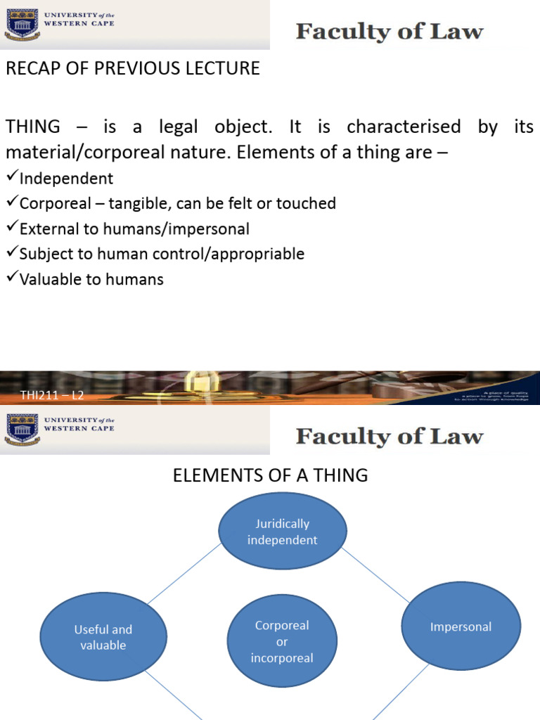 Lecture 3 - Real Rights | PDF | Property | Rights