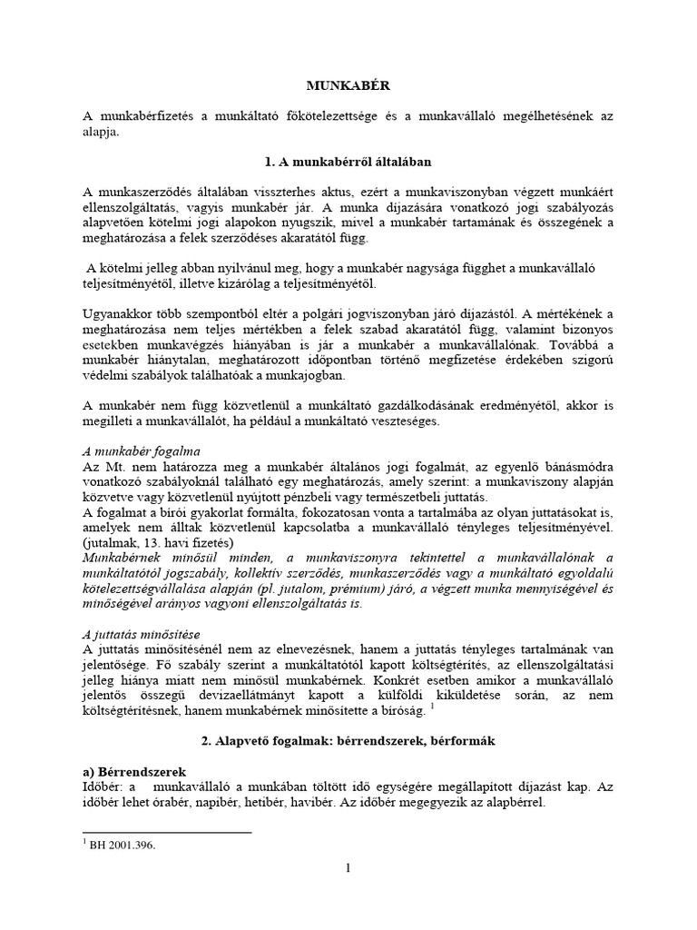 Munkabér | PDF