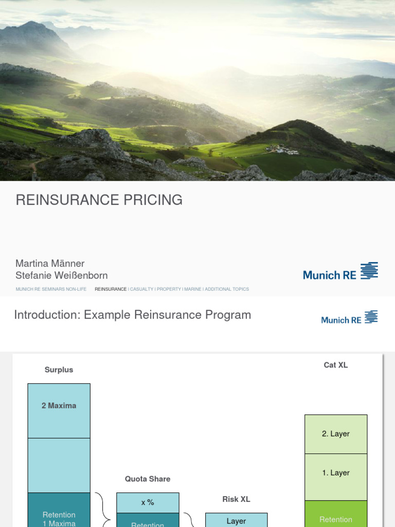 Munich Re - Reinsurance Pricing - General | PDF | Reinsurance ...