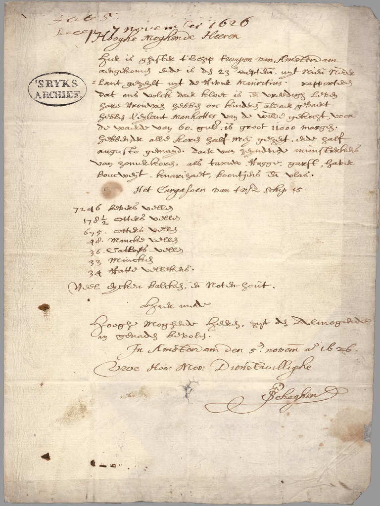 Schagen Letter | PDF