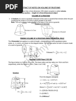 Volume Calculations for Frustums | PDF | Volume | Geometric Objects