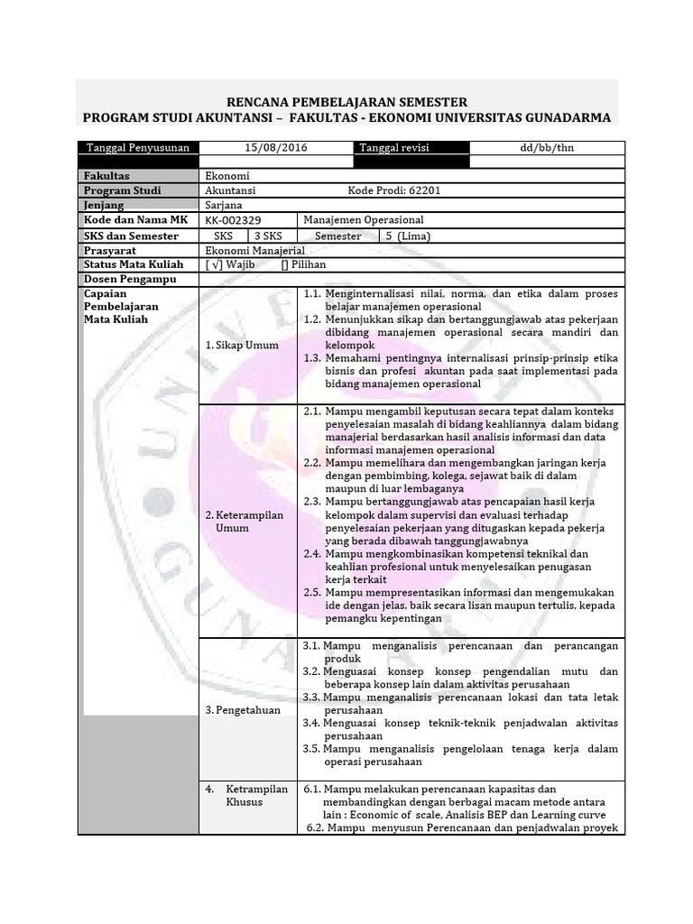 Contoh SAP Akuntansi Semester 5 | PDF | Karier & Perkembangan | Seni
