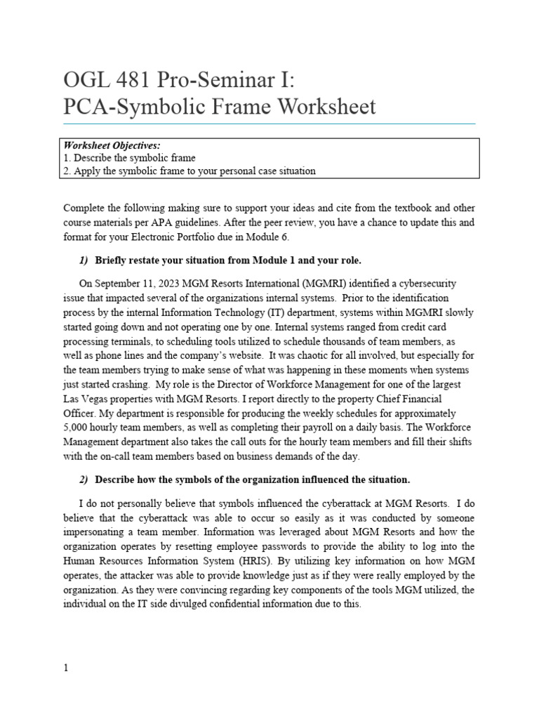 Symbolic Frame | PDF