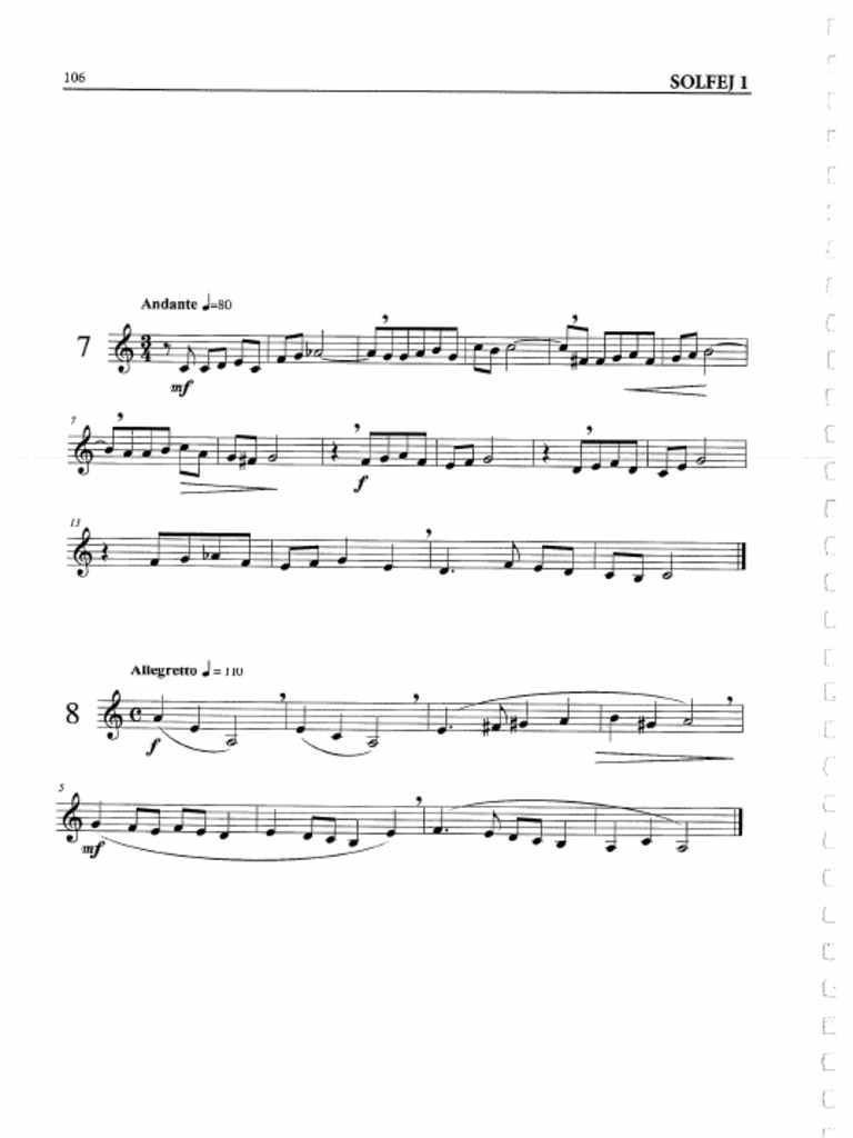 7-8 Solfej | PDF