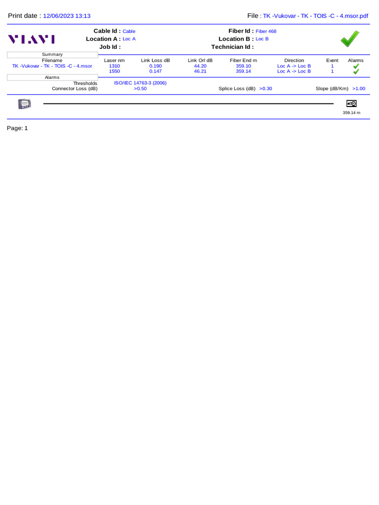 TK - Vukovar - TK - TOIS - C - 4.msor | PDF | Optical Fiber | Laboratory Equipment