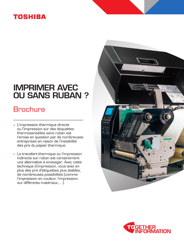 Imprimer Avec Ou Sans Ruban FR | PDF | Imprimante (Informatique) | Impression