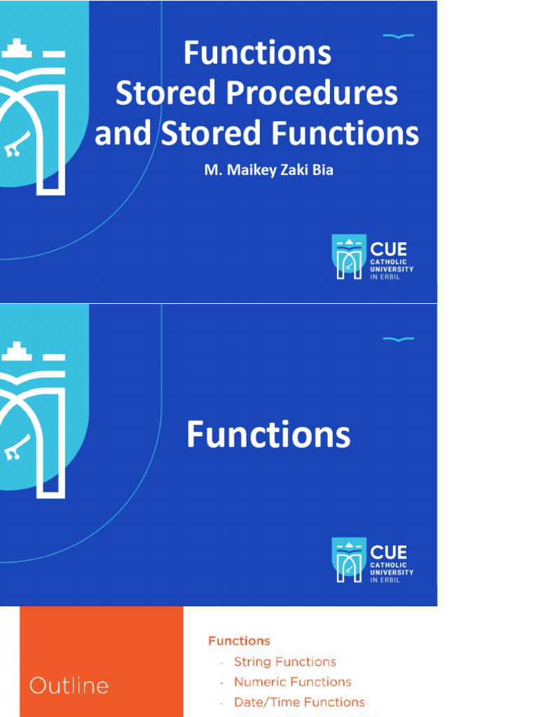 Functions Pdf