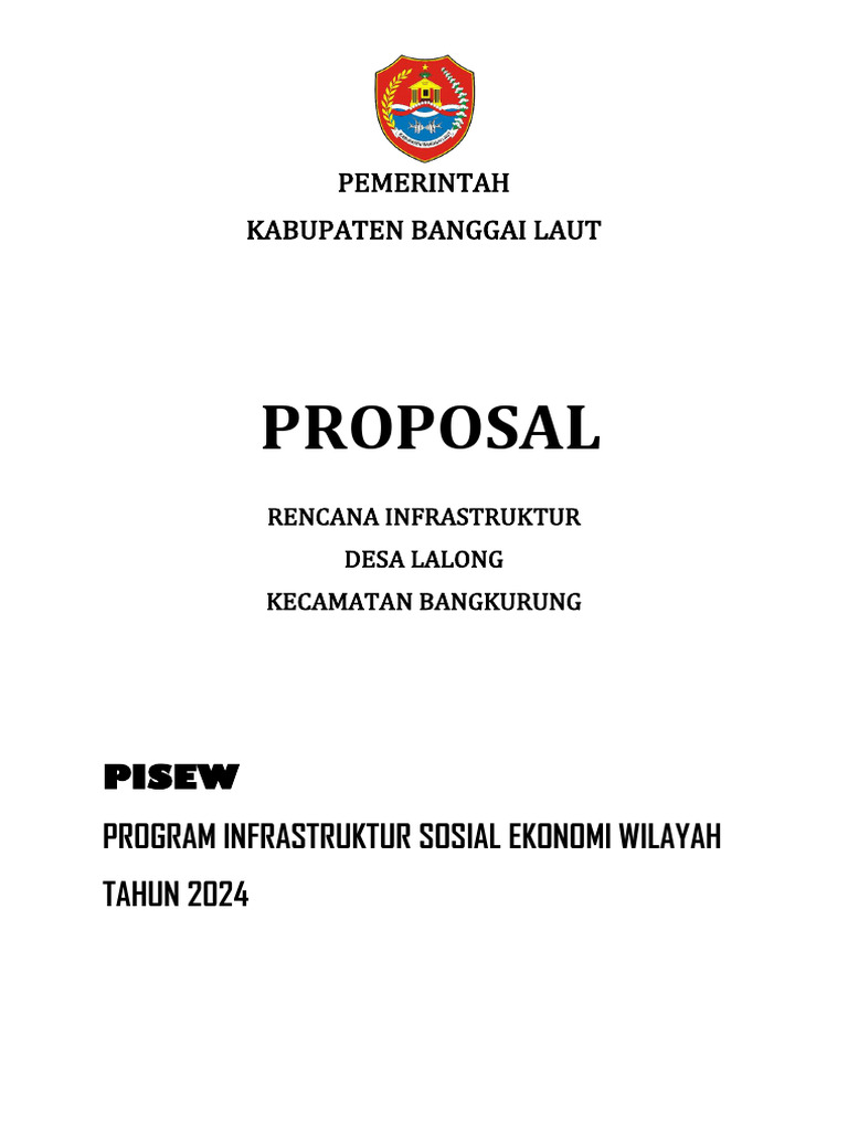Proposal Pisew Desa Lalong | PDF