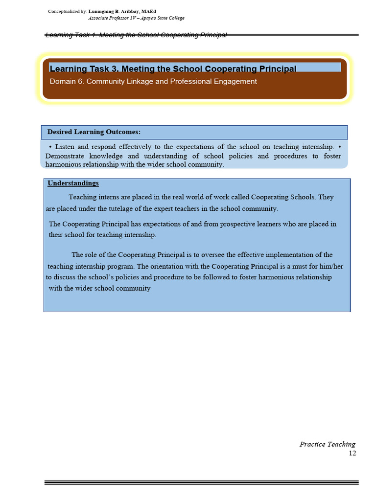 Learning Task 3 | PDF | Learning | Behavior Modification