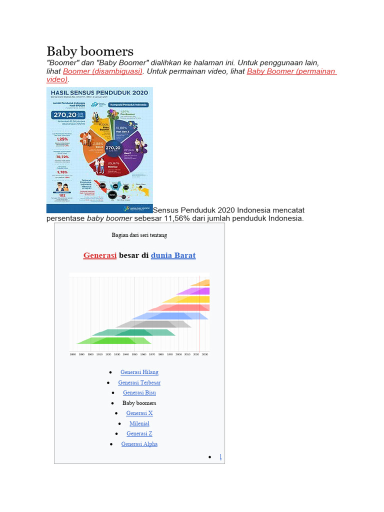 Baby Boomers | PDF | Ilmu Sosial