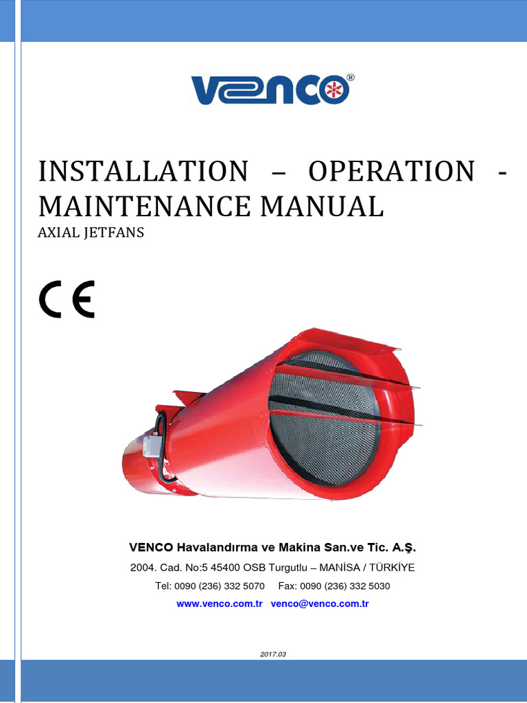 KK EN Venco 09 Fan VAX J VAX JR Installation Operation Maintance ...