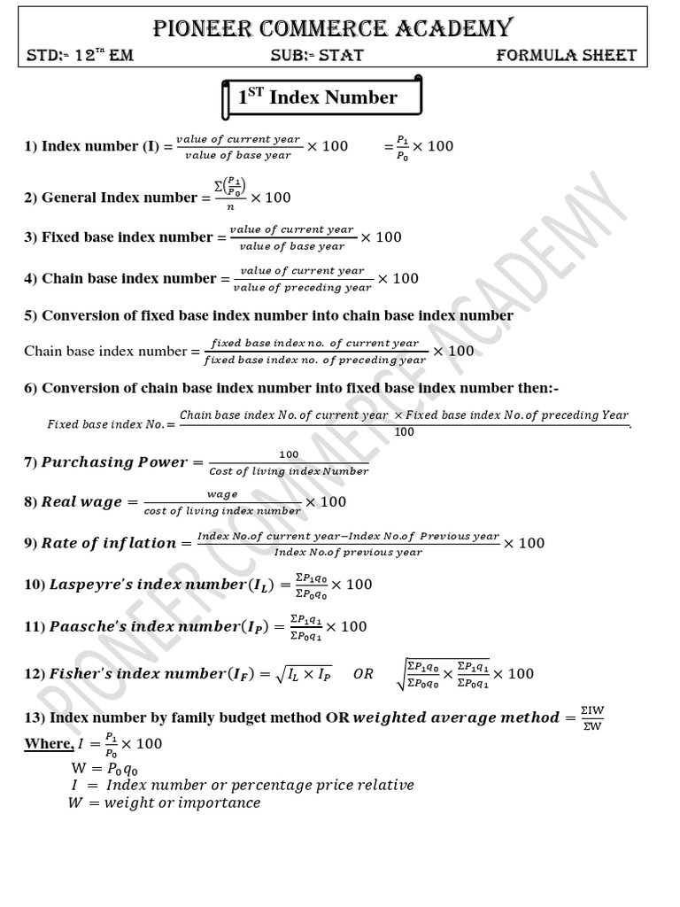 12th Formula For Statistics Textbook | PDF | Statistical Analysis | Teaching Mathematics