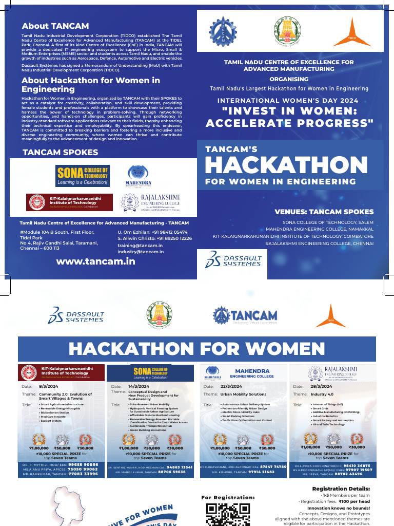 TANCAM Hackathon2024 | PDF | Internet Of Things | Tamil Nadu