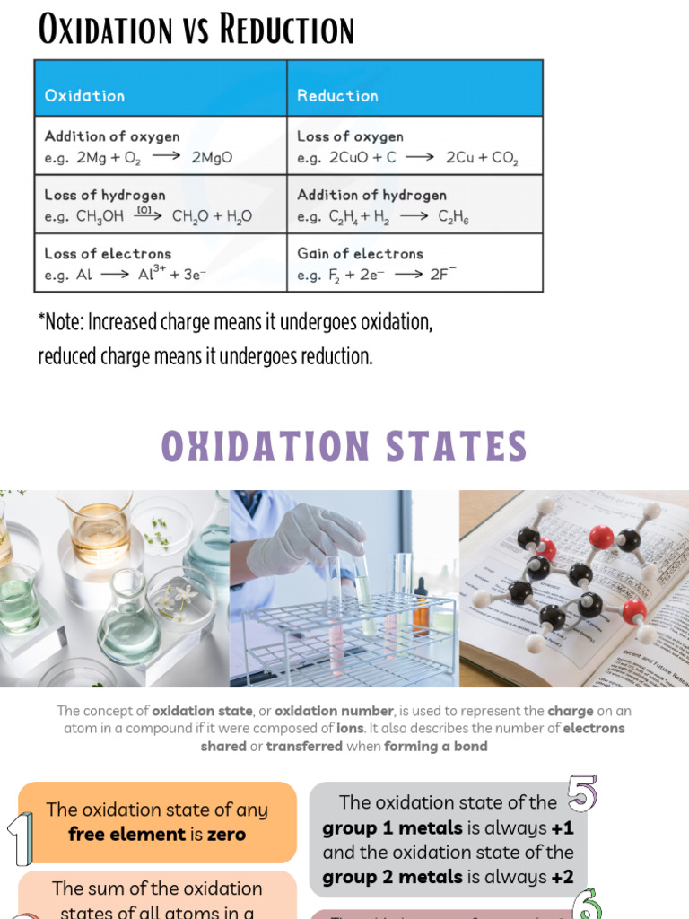 Oxidation Vs Reduction | PDF | Redox | Ion