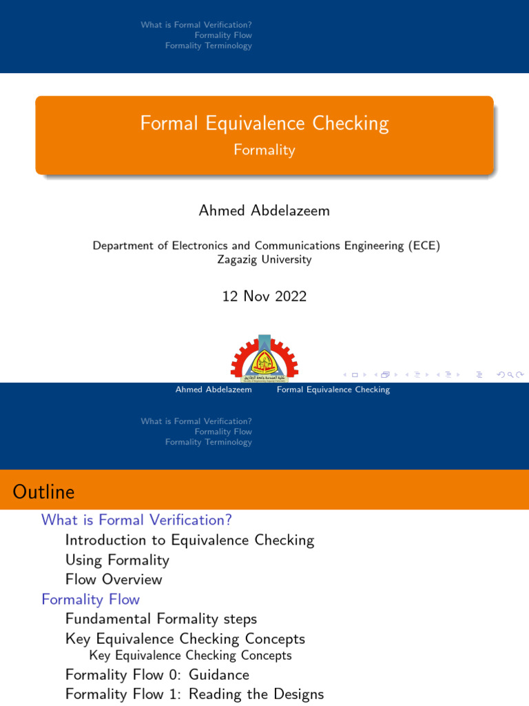Formal Equivalence Checking Guide | PDF | Logic Gate | Formal Verification