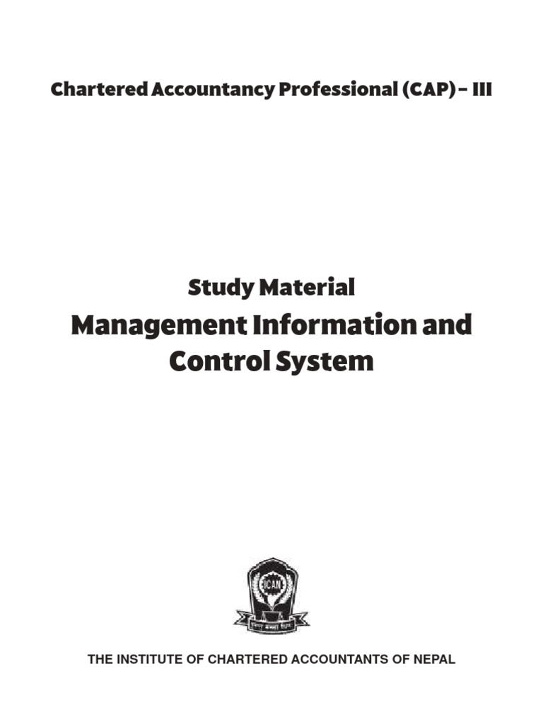 Management Information and Control System | Download Free PDF ...