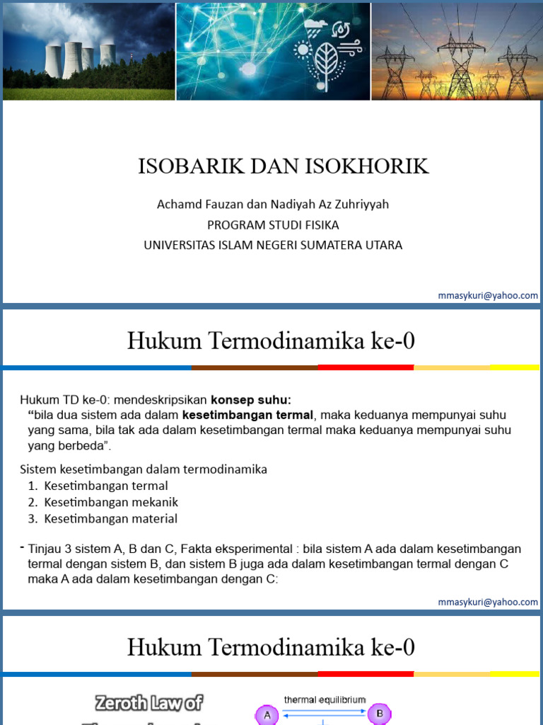 Hukum Termodinamika dan Prosesnya | PDF