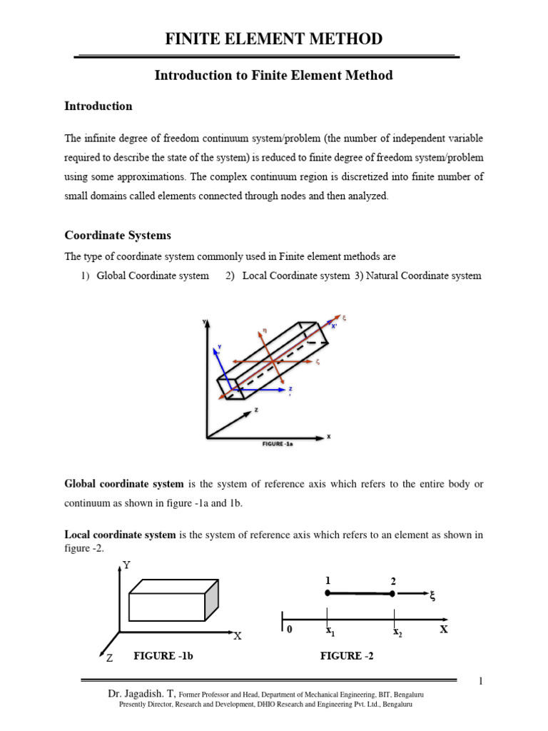 4 5 FEM Introduction To FEM | PDF | Finite Element Method | Variable (Mathematics)