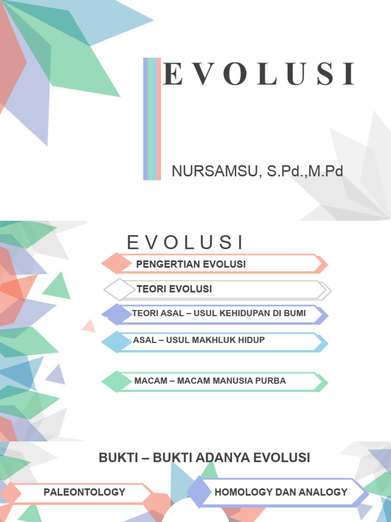 Materi Evolusi Pertama | PDF