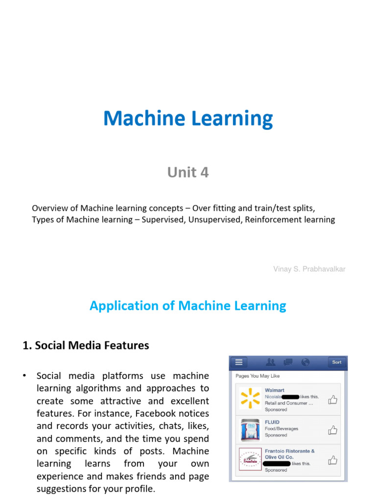 Unit 4 Machine Learning | PDF | Cluster Analysis | Machine Learning
