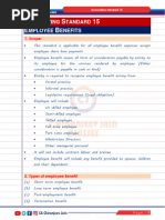 Ind AS 19: Employee Benefits Overview | PDF | Employment | Actuarial ...