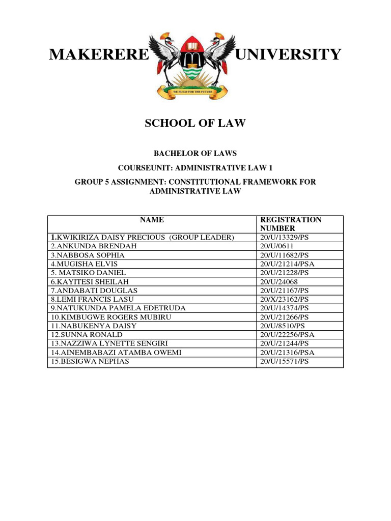 Constitutional framework of Administrative powers | PDF | Separation Of ...