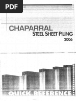 Sheet Pile Specifications Guide | PDF | Building Materials