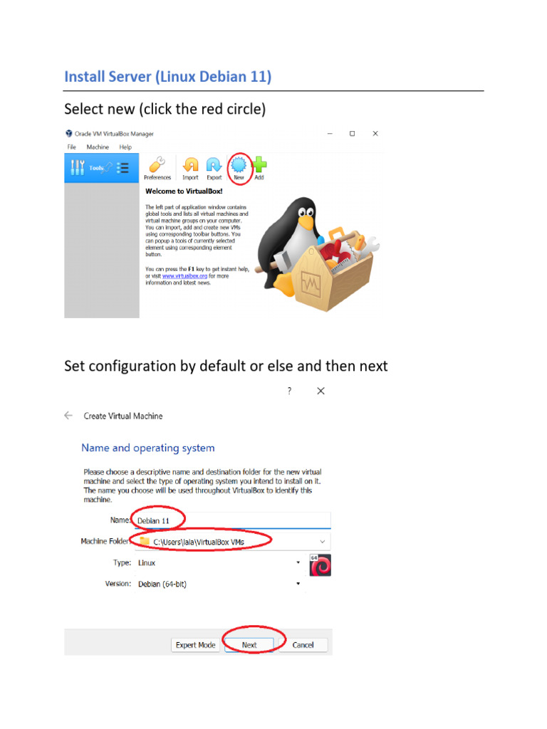 Install Linux Debian 11 in VirtualBox | PDF