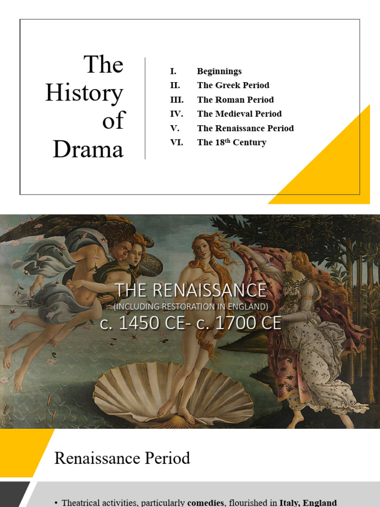 The History of Drama - 005 - Renaissance | PDF | Tragedy | Commedia ...