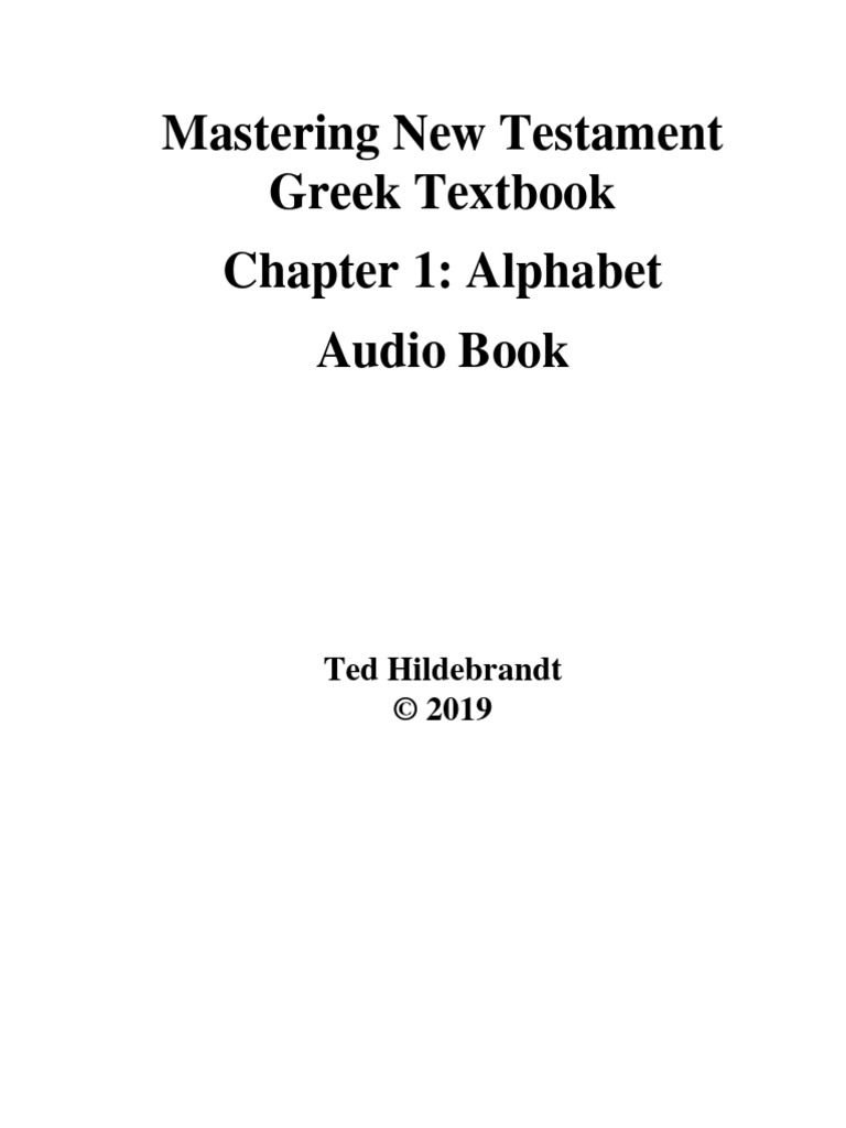 MNTG Textbook Ch01 2019 | PDF | Greek Alphabet | Human Voice